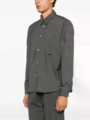 LARDINI Chest-pocket Button-up Shirt