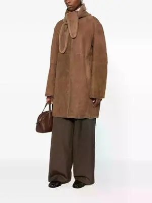 MANZONI 24 Shearling-lined Scarf Detail Coat