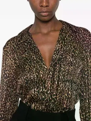 Saint Laurent Leopard-print Shirt