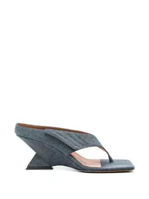 Attico Cheope Thong Sandals - Blue