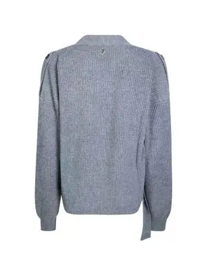 DONDUP Ribbed Knit V-neck Cardigan