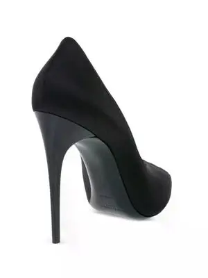 Saint Laurent Rhinestone Embellished Open-toe Pumps