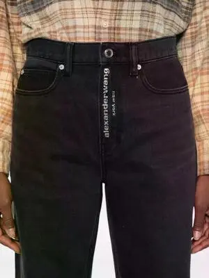 Alexander Wang Logo Embellishment Buttoned Jeans