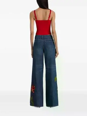 Alice + Olivia Devin Square-neck Top