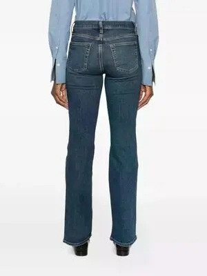 FRAME The Rodeo Washed Flared Denim Jeans