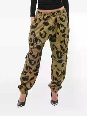Stella McCartney Taylor Animal Print Cargo Pants - Neutrals