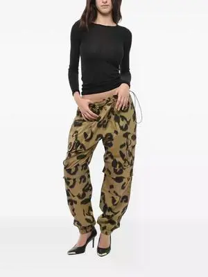 Stella McCartney Taylor Animal Print Cargo Pants