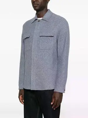 Eleventy Button-fastening Flap-pocket Shirt Jacket