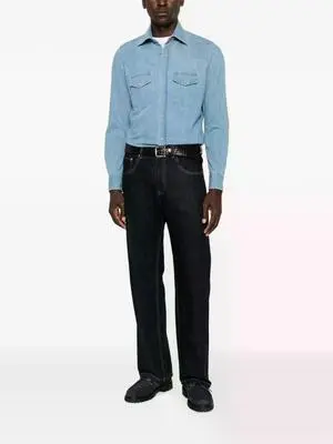 Eleventy Flap-pocket Denim Shirt