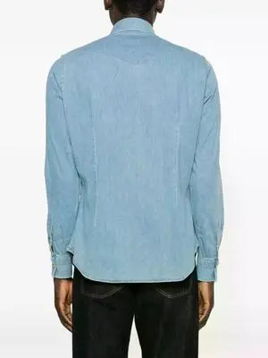 Eleventy Flap-pocket Denim Shirt