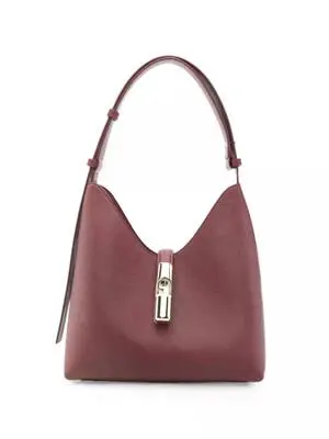Furla Grained-leather Turn-lock Tote Bag - Red
