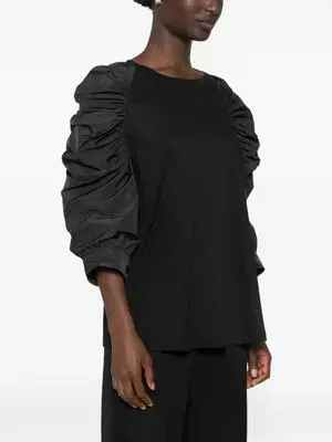 Marina Rinaldi Ruched Sleeve T-shirt