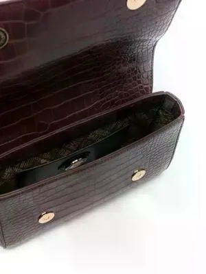 Moschino Crocodile-effect Shoulder Bag