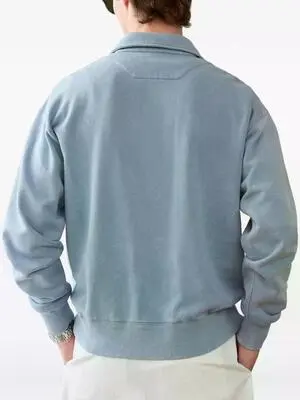 Ralph Lauren Purple Label Garment-dyed Quarter-zip Sweatshirt