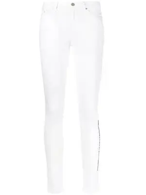 Karl Lagerfeld Cotton Logo Print Skinny Jeans