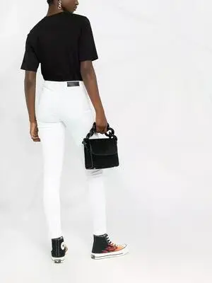 Karl Lagerfeld Cotton Logo Print Skinny Jeans