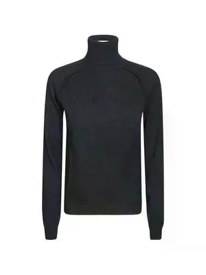 DONDUP Polo-neck Wool Sweater - Grey