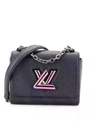 LOUIS VUITTON Twist Handbag Taurillon Leather Mini Crossbody Bag - Blue