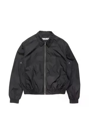 Acne Studios Logo-print Zip-up Jacket - Black
