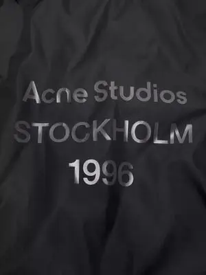 Acne Studios Logo-print Zip-up Jacket - Black