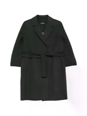 Max Mara Arona Belted Wool Coat - Green