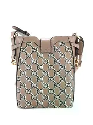 Gucci Bucket Gg Shadow Leather Mini Shoulder Bag