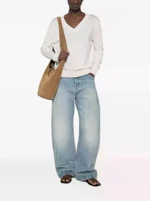 Max Mara V-neck Fine Knit Sweater