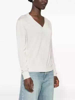 Max Mara V-neck Fine Knit Sweater
