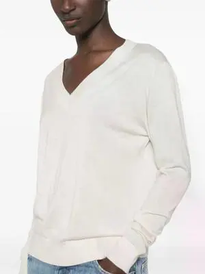 Max Mara V-neck Fine Knit Sweater