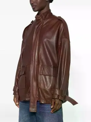 GIORGIO BRATO Leather Zip-up Jacket