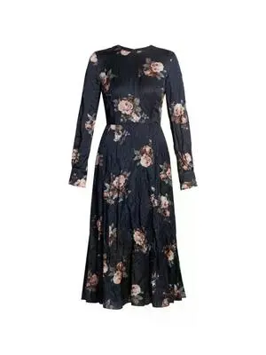 Erdem Floral Pattern Textured Dress