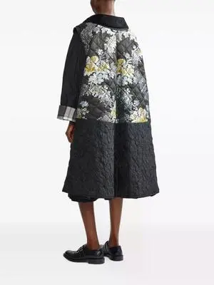 Erdem X Barbour Patchwork Jacquard Coat