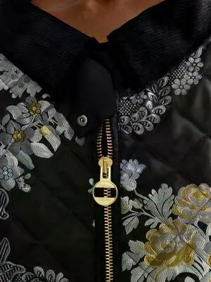 Erdem X Barbour Patchwork Jacquard Coat