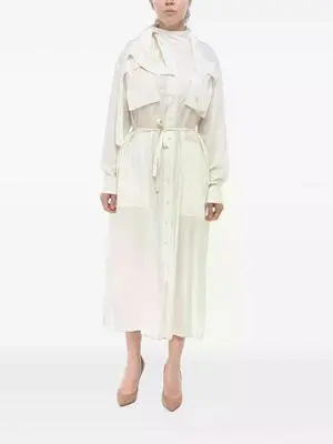 LEMAIRE Tie-neck Drawstring-waist Shirt Dress