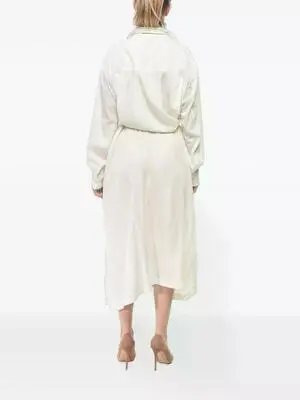 LEMAIRE Tie-neck Drawstring-waist Shirt Dress