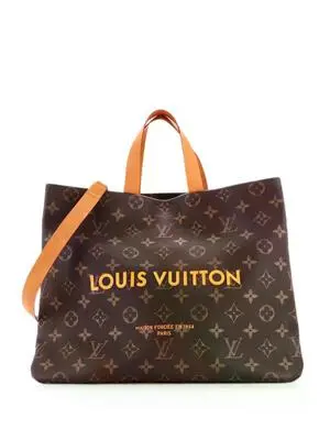 LOUIS VUITTON Shopper Monogram Leather Mm Tote Bag - Brown