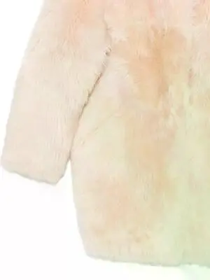 LISKA Shearling Round-neck Jacket - Pink