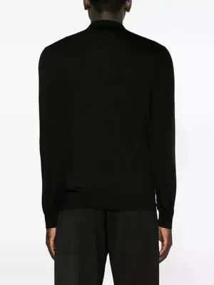 FERRANTE Long-sleeve Buttoned Polo Shirt