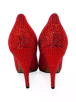 FERRAGAMO Crystal-embellished Stiletto Pumps