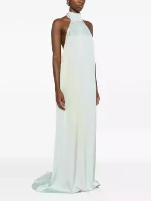 THE ARCHIVIA Riviera Halterneck Backless Maxi Dress