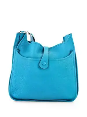 Hermès Evelyne Bag Gen Iii Clemence Gm Crossbody Bag - Blue