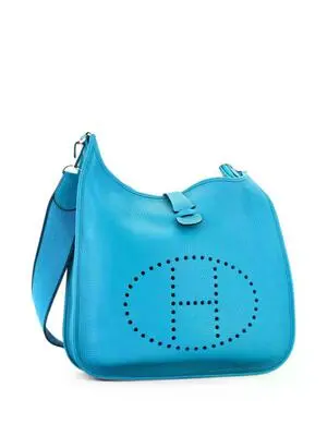 Hermès Evelyne Bag Gen Iii Clemence Gm Crossbody Bag - Blue