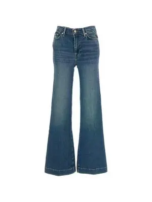 7 For All Mankind Slim Illusion Flared Jeans - Blue