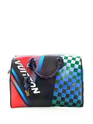 LOUIS VUITTON Speedy Bandouliere Bag Limited Edition Race Epi Leather 30 Satchel - Multicolour