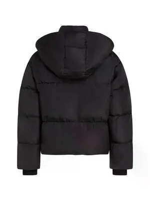 Karl Lagerfeld Short Puffer Jacket With Detachable Hood
