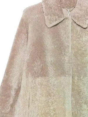 MANZONI 24 Shearling-finish Collared Coat