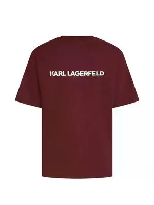 Karl Lagerfeld Logo Athleisure T-shirt - Red