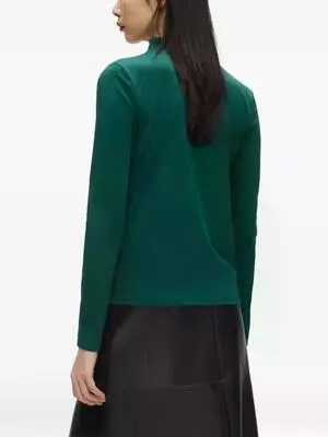 Karl Lagerfeld Mock Neck Long-sleeved Top