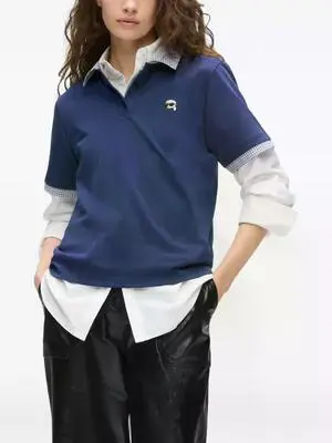 Karl Lagerfeld Ikon Fabric-mix Polo