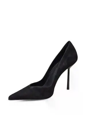 LE SILLA Petalo Pointed-toe Suede Pumps